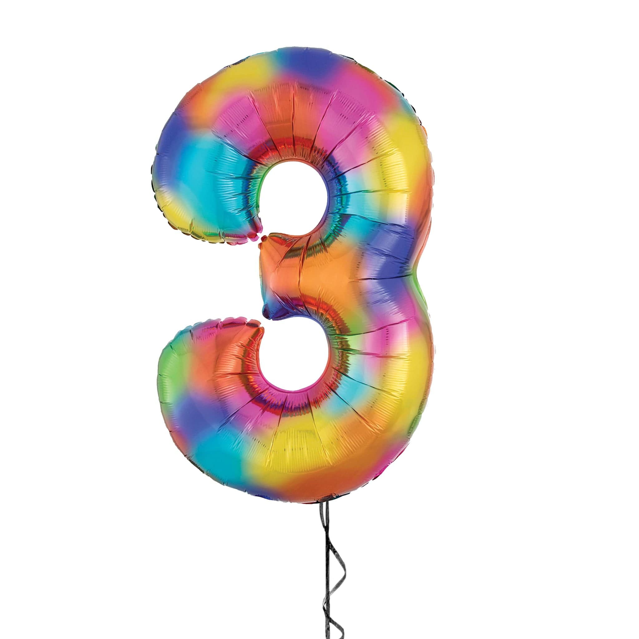 Rainbow Giant Helium Balloon Numbers
